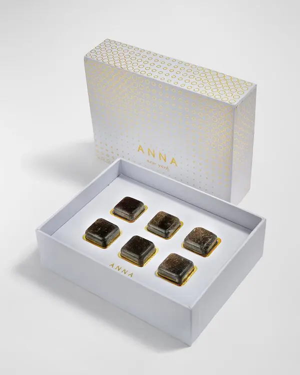 ANNA NEW YORK Vida Smokey Quartz Whisky Cubes, Set Of 6 - Taupe