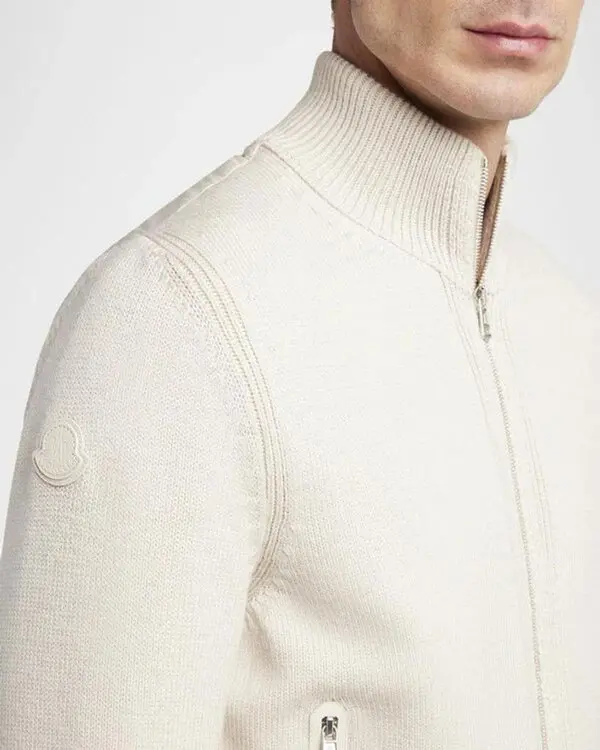 Moncler Padded Back Wool Cardigan