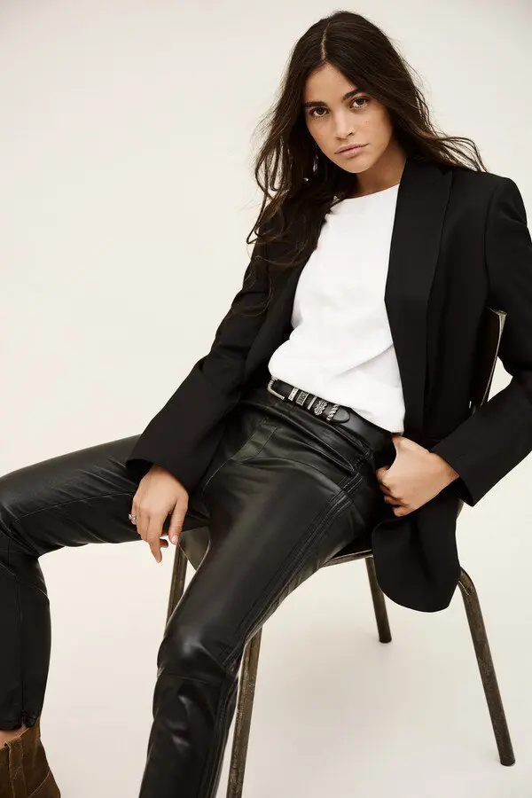 Ba&sh Quany Leather Leggings