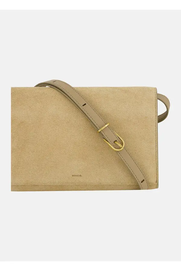 Vince Suede Crossbody Wallet