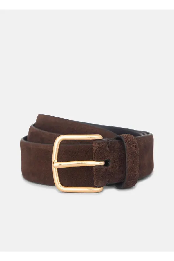 Vince 32mm Suede Belt - Natural