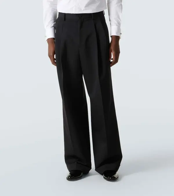 Dolce & Gabbana Wool And Silk-blend Gabardine Suit Pants