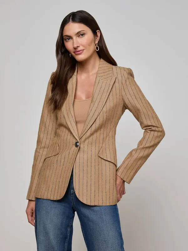 L'Agence Chamberlain Striped Blazer