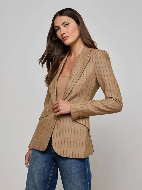 L'Agence Chamberlain Striped Blazer