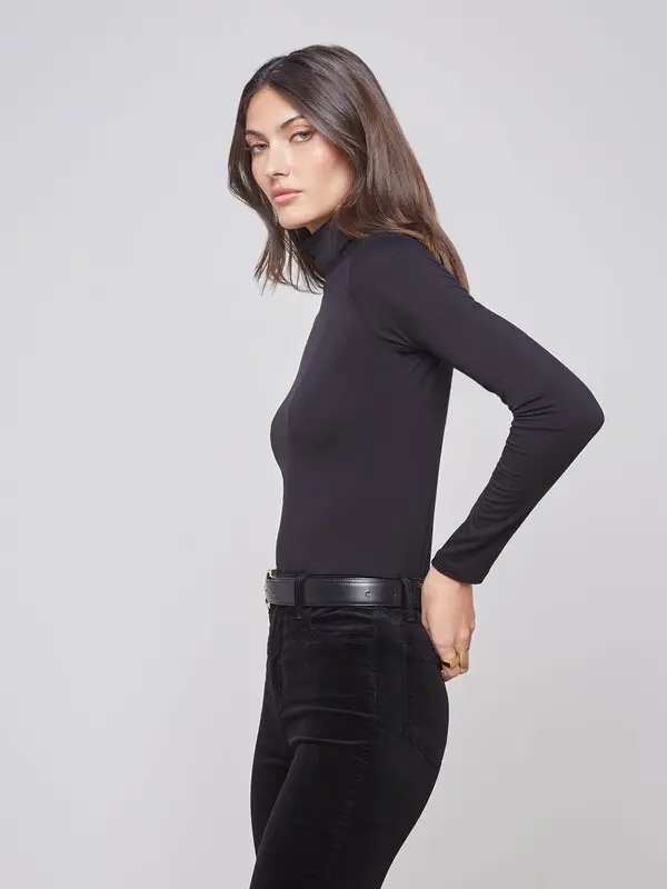 L'Agence Lani Turtleneck - Black