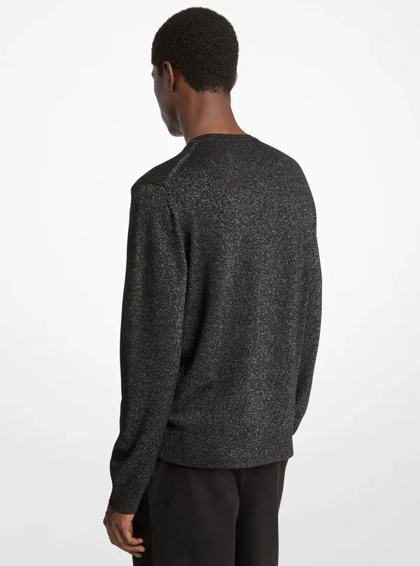 Michael Kors Metallic Merino Wool Sweater