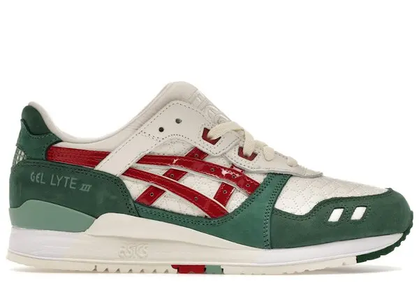 Asics Gel-lyte Iii Sneakers - Green/red/cream