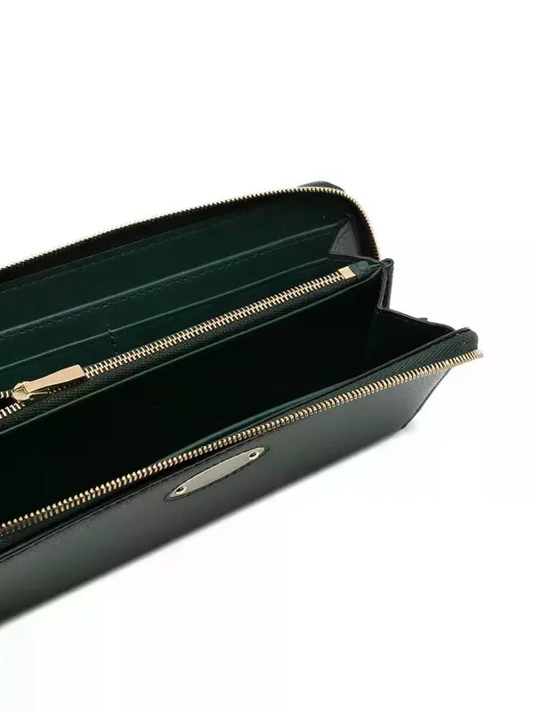 Mulberry Logo-plaque Zipped Purse - Green