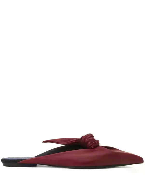LANVIN Knotted Pointed-toe Mules