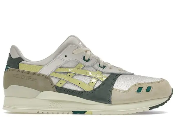 Asics Gel-lyte Iii Kith Brazil Sneakers - Cream/yellow/green
