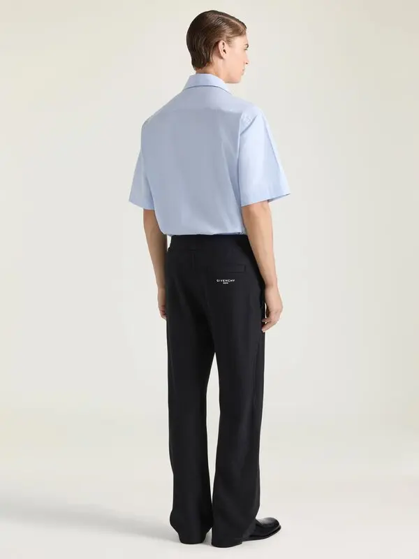 Givenchy Couture Seam Joggers In Fleece Embroidered Paris - Black