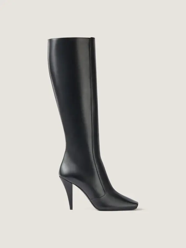 Givenchy Sliced Square Leather Boots