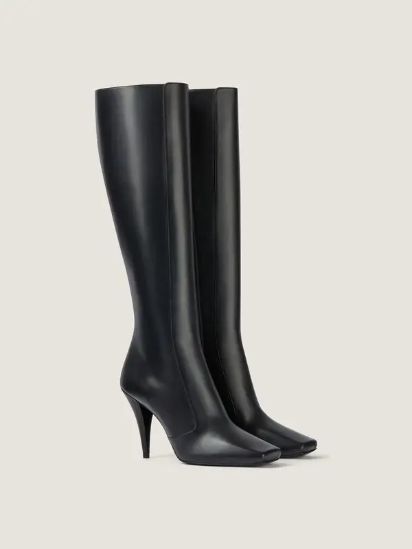 Givenchy Sliced Square Leather Boots