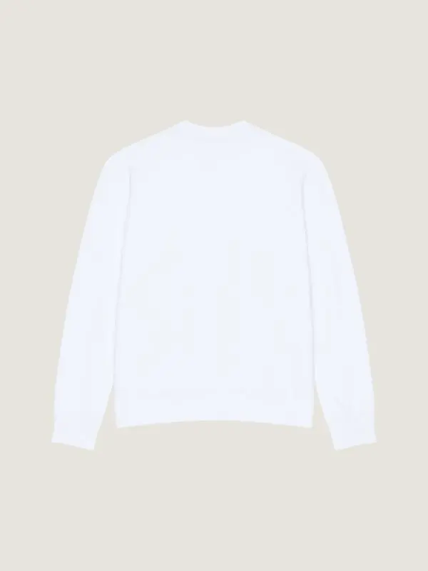 Givenchy Couture Seam Sweatshirt In Fleece With Paris Logo - White