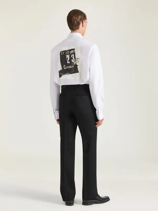 Givenchy Shirt In Poplin With Clapperboard Print