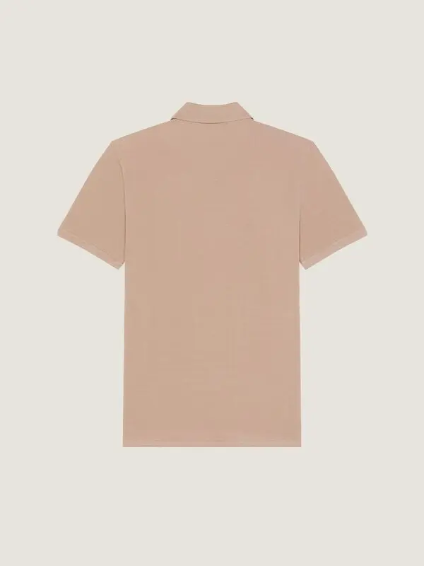 Givenchy Polo In Cotton With Paris Gros Grain - Beige