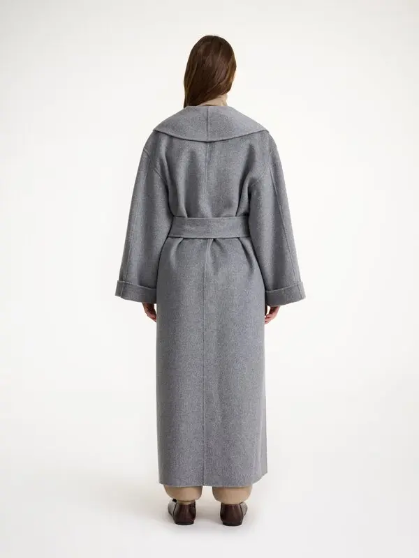 BY MALENE BIRGER Wool Blend Coat - Grey Melange