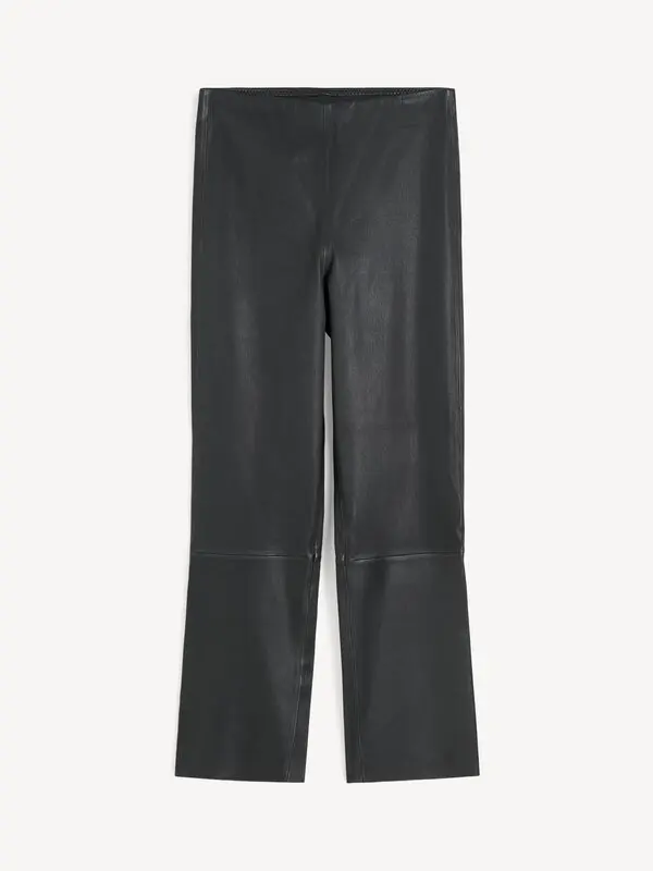 BY MALENE BIRGER Florentina Leather Trousers - Black