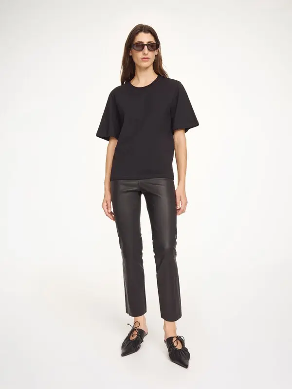 BY MALENE BIRGER Florentina Leather Trousers - Black