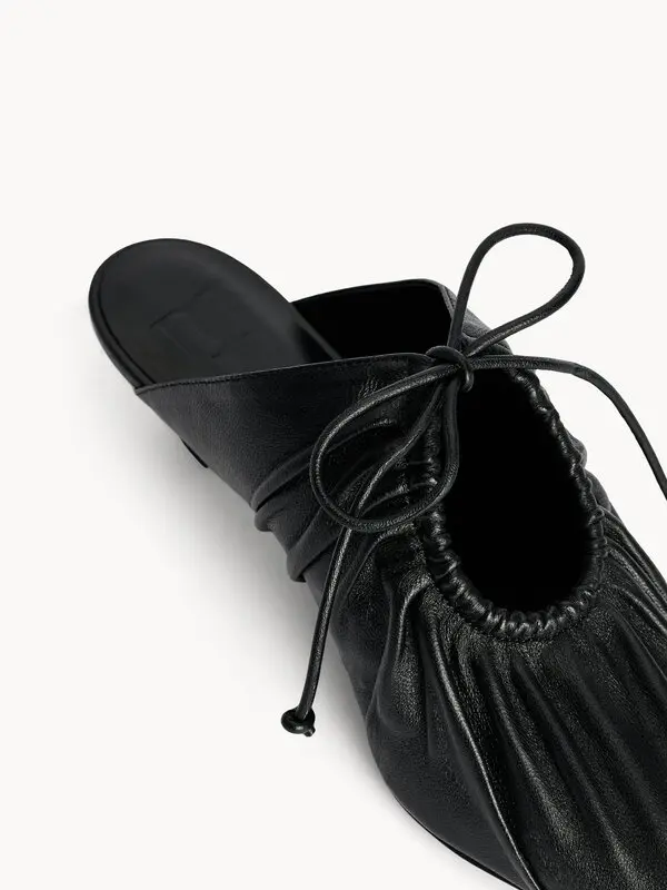 BY MALENE BIRGER Masey Leather Mules - Black