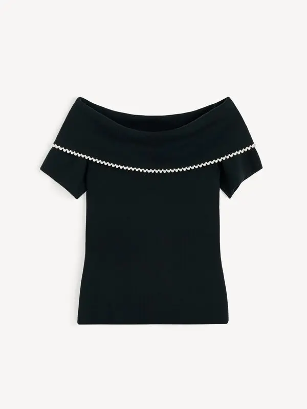 BY MALENE BIRGER Hetha Off-shoulder Top - Black