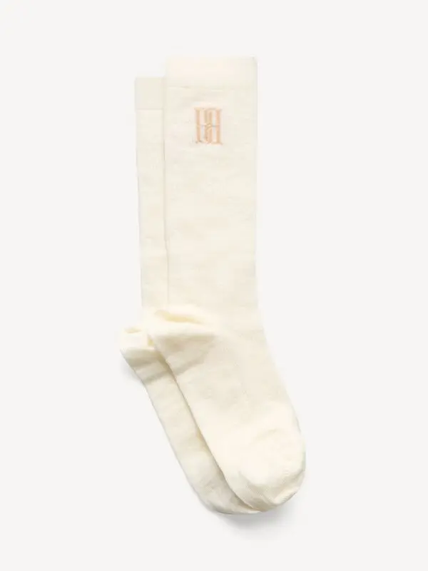 BY MALENE BIRGER Leiano Wool-blend Socks - Soft White