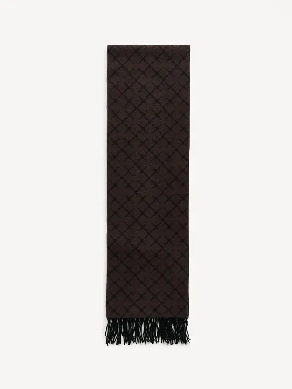 BY MALENE BIRGER Ortega Cashmere-blend Scarf - Dark Chokolate