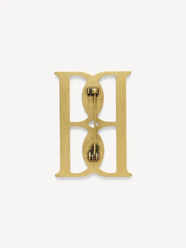 BY MALENE BIRGER Mono Logo Brooch