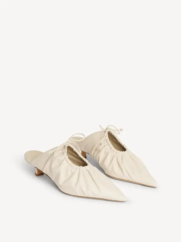 BY MALENE BIRGER Masey Leather Mules - Lt. Sand
