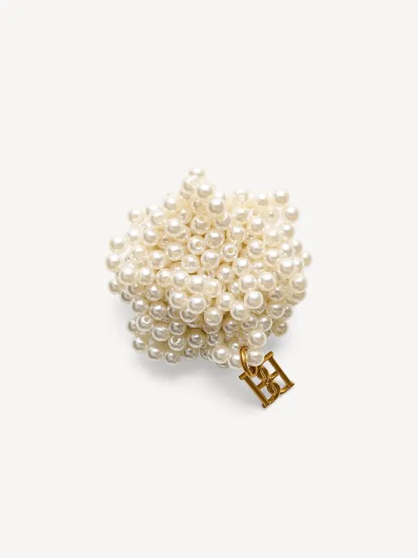 BY MALENE BIRGER Helea Brooch - Soft White