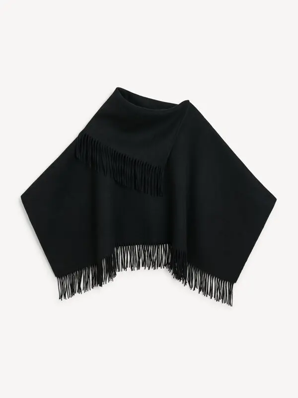 BY MALENE BIRGER Turtma Wool Poncho - Black