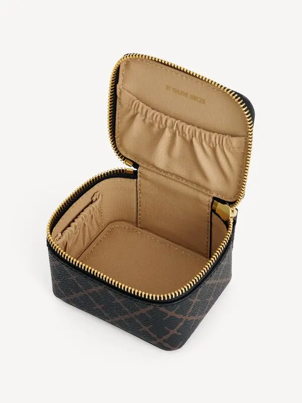 BY MALENE BIRGER Bae Bijoux Jewellery Bag - Dark Chokolate