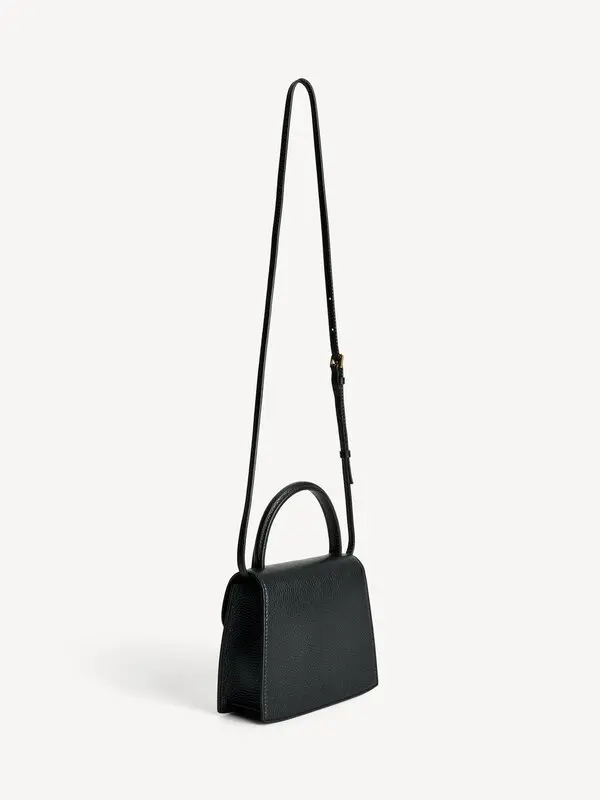 BY MALENE BIRGER Ramil Leather Shoulder Bag - Black