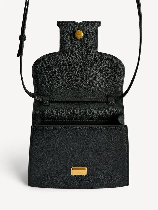 BY MALENE BIRGER Ramil Leather Shoulder Bag - Black