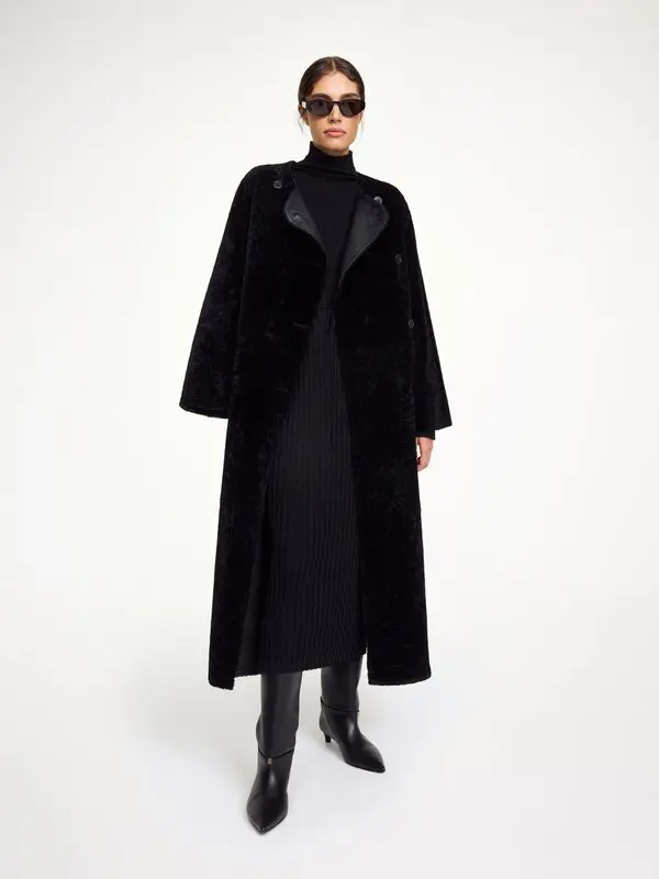 BY MALENE BIRGER Sandria Shearling Coat