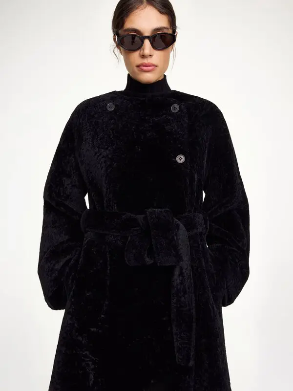 BY MALENE BIRGER Sandria Shearling Coat
