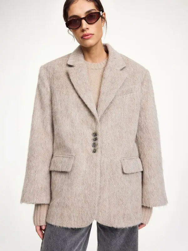 BY MALENE BIRGER Biena Single-breasted Blazer - Cobblestone