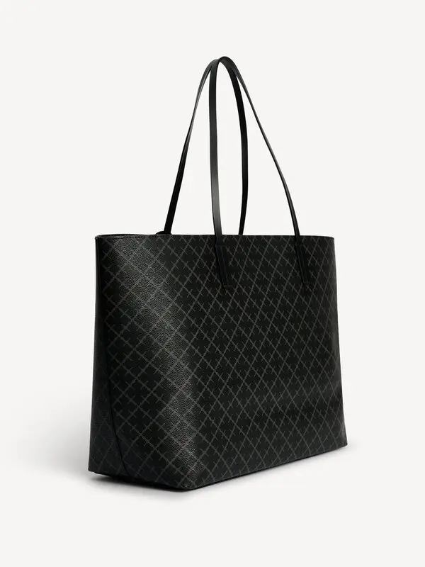 BY MALENE BIRGER Abi Printed Tote Bag - Charcoal