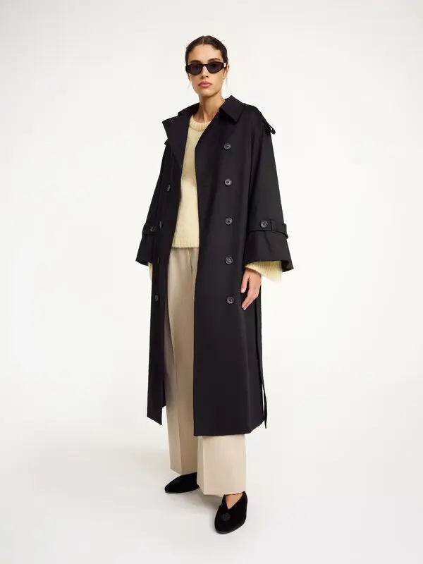 BY MALENE BIRGER Alaya Trench Coat - Black