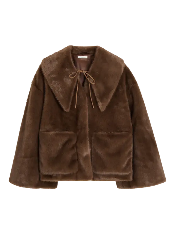 BY MALENE BIRGER Jacquie Faux Fur Jacket - Carafe