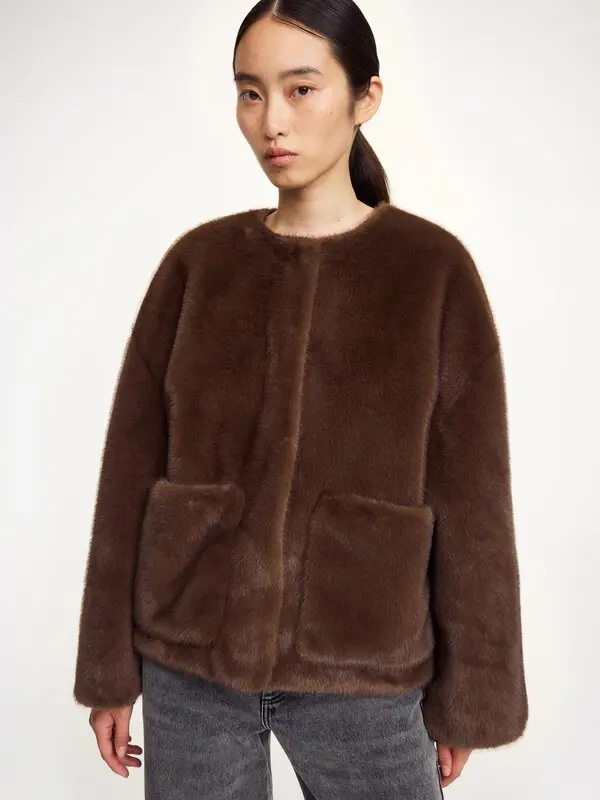 BY MALENE BIRGER Jacquie Faux Fur Jacket