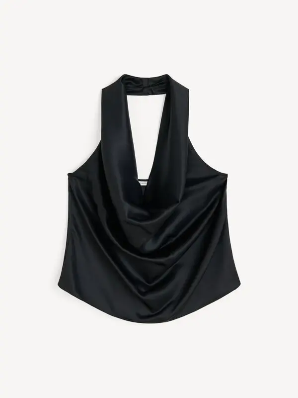BY MALENE BIRGER Charlotte Halterneck Top - Black