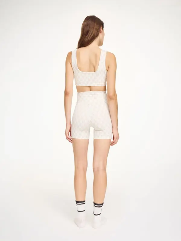 BY MALENE BIRGER Braga Athletic Top - Dark Sand Monogram