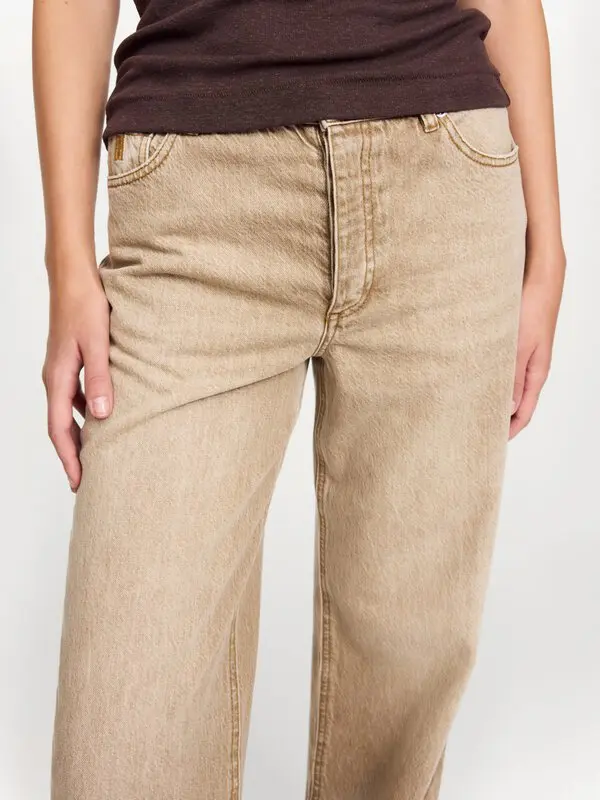 BY MALENE BIRGER Vinola Organic Cotton Jeans - Toasted Coconut