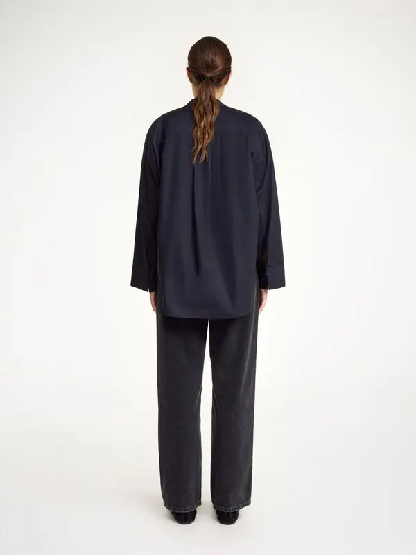 BY MALENE BIRGER Derris Organic Cotton Shirt - Black
