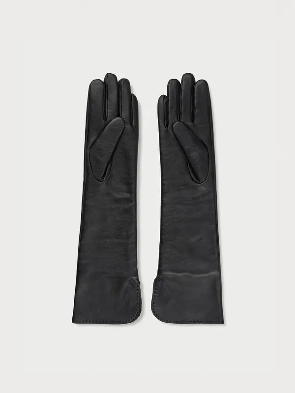 BY MALENE BIRGER Gemi Leather Gloves - Black