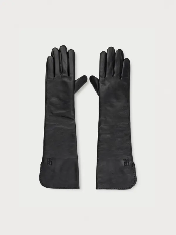 BY MALENE BIRGER Gemi Leather Gloves - Black