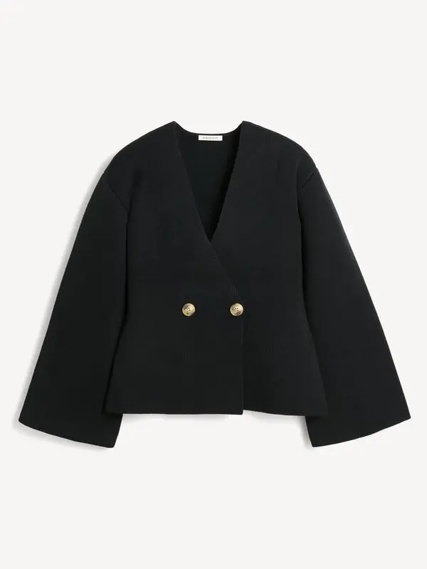 BY MALENE BIRGER Tinley Wool-blend Cardigan - Black