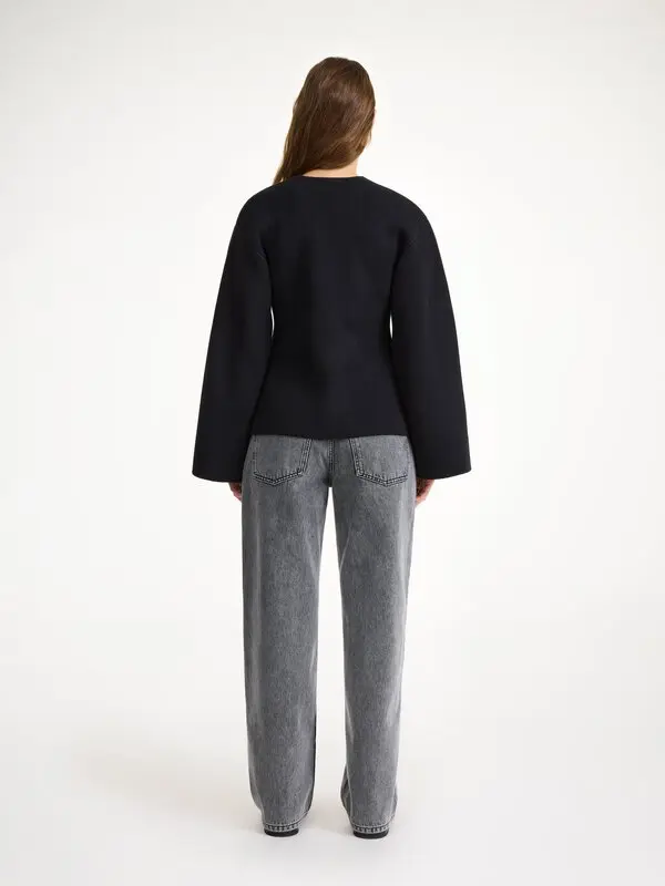 BY MALENE BIRGER Tinley Wool-blend Cardigan - Black
