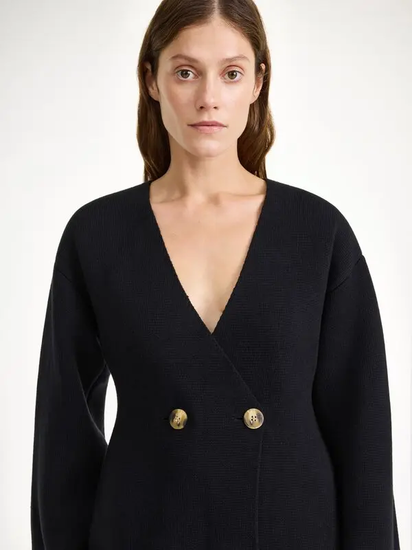 BY MALENE BIRGER Tinley Wool-blend Cardigan - Black